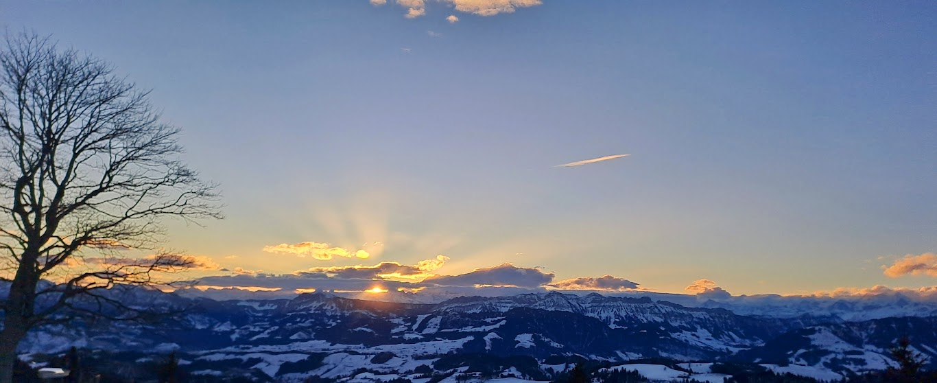 Sonne Aufgang auf der Napf - Willisauer Bote